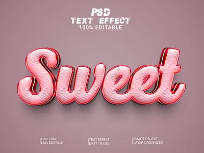 3D Text Effect Style designs, themes, templates and downloadable ...