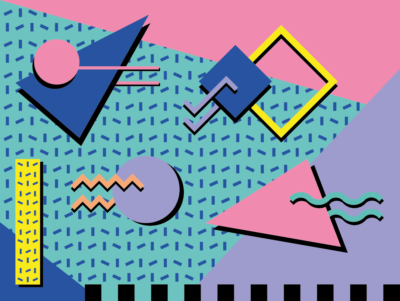 Memphis Style Pattern by Stephanie Schepel on Dribbble