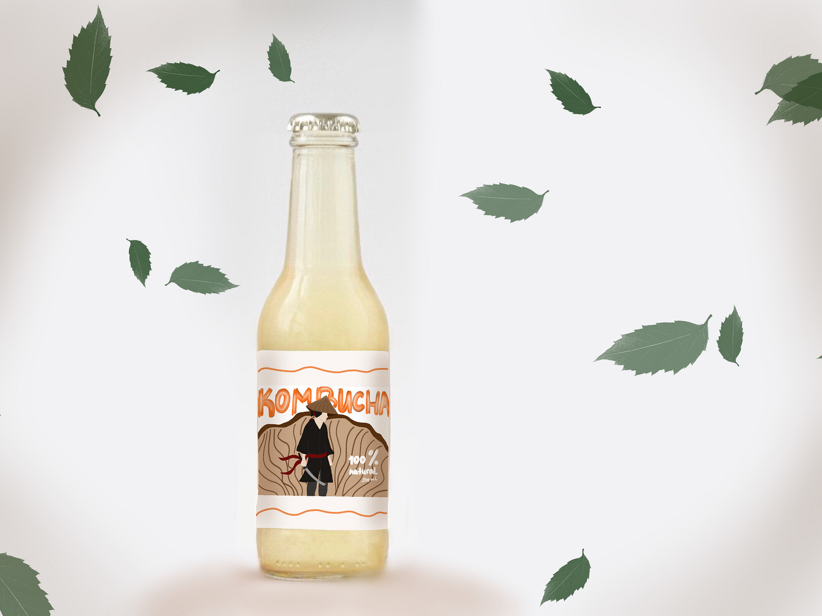 Kombucha packaging design by Diana on Dribbble
