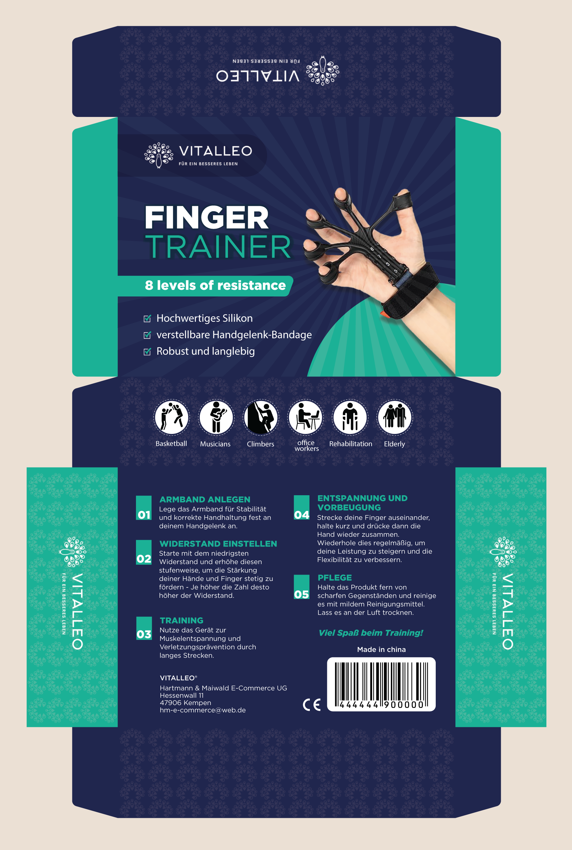 High quality Finger Trainer packaging design by DeftAds for ...