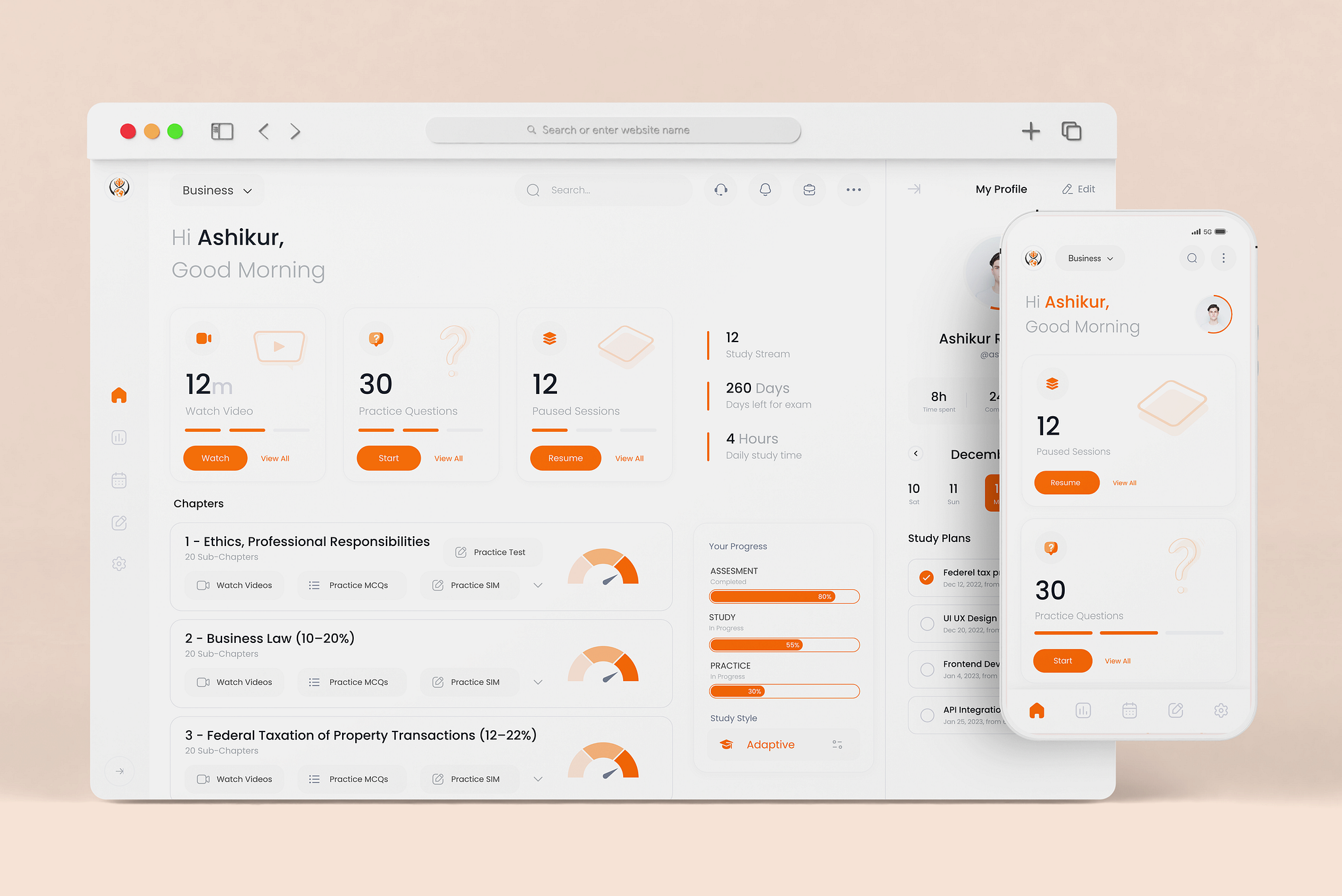 EduLearn - A Modern Learning Management System UI UX Design by Ashikur ...