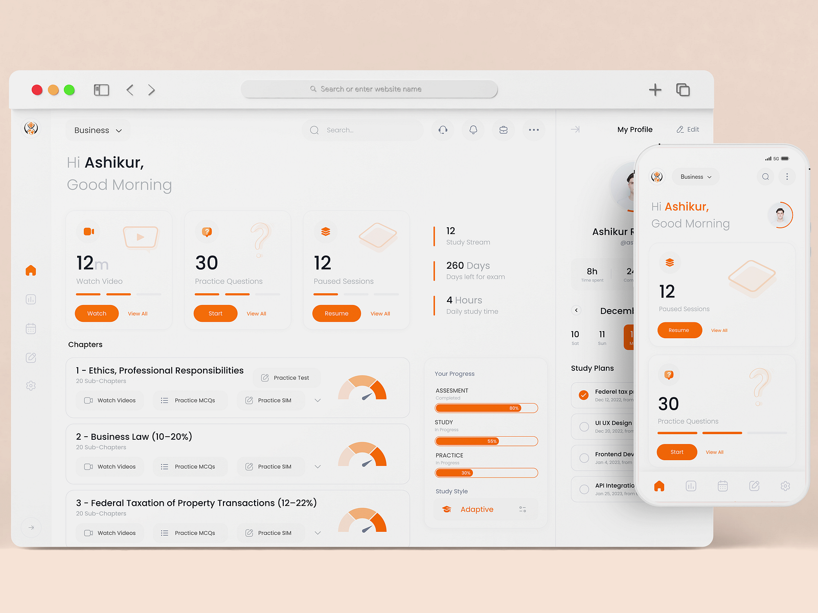 Edulearn - A Modern Learning Management System Ui Ux Design By Ashikur
