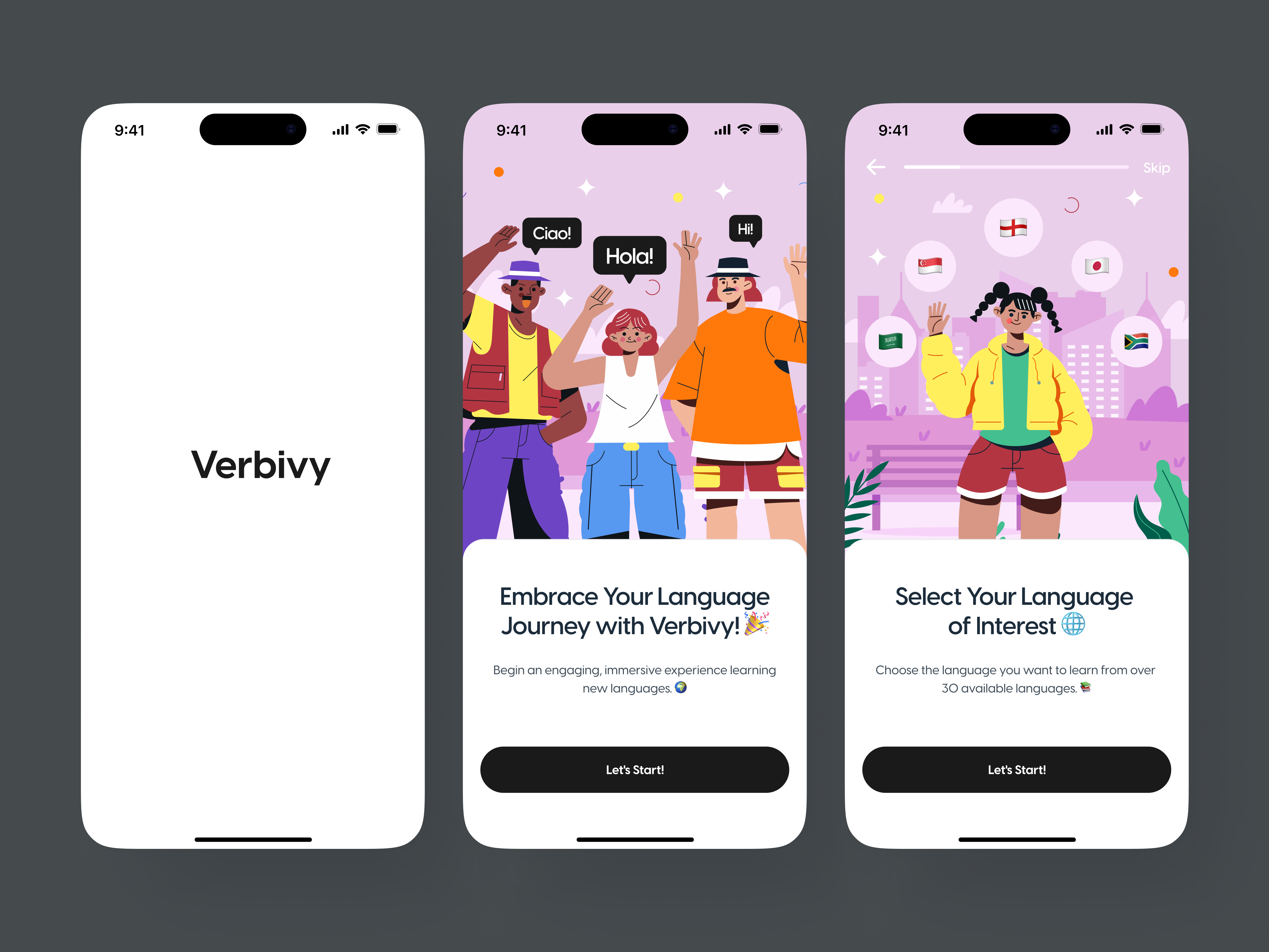 Verbivy - Onboarding, Register, Log In, Forgot Password by Muhammad ...