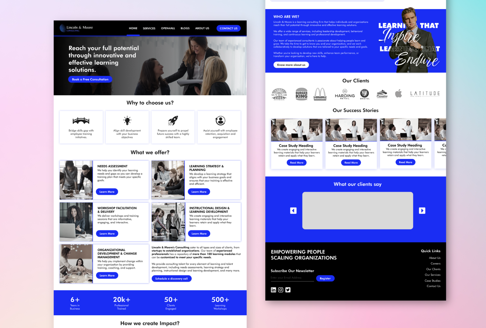 Responsive UI Design for a Consulting Firm Website by Gaurav Kumar ...