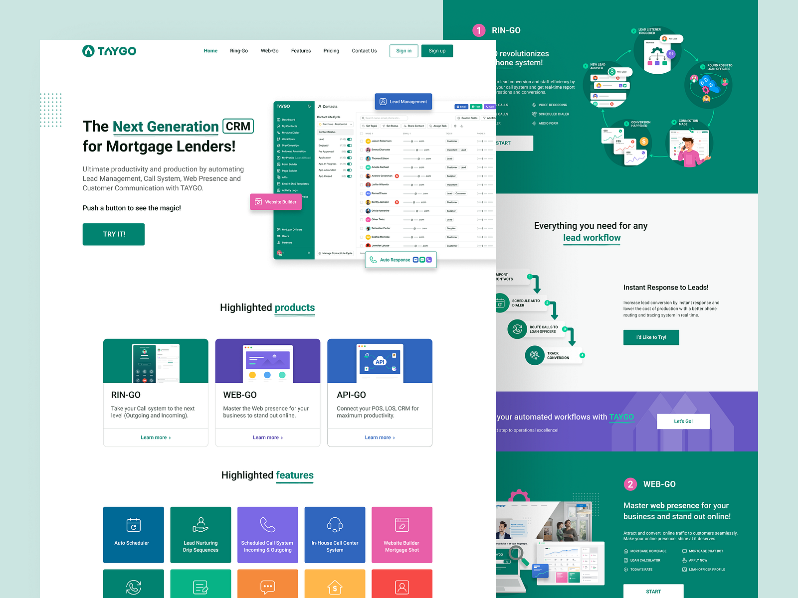 Taygo Website Design by Shinas P for Stead on Dribbble