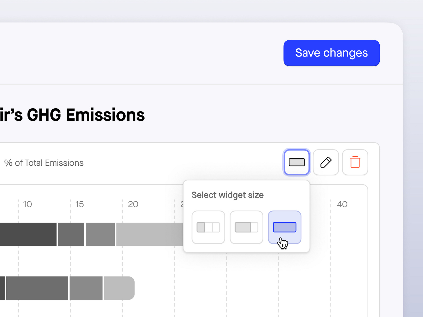 Resizing chart widgets 📏 by Aurélien Trichereau on Dribbble