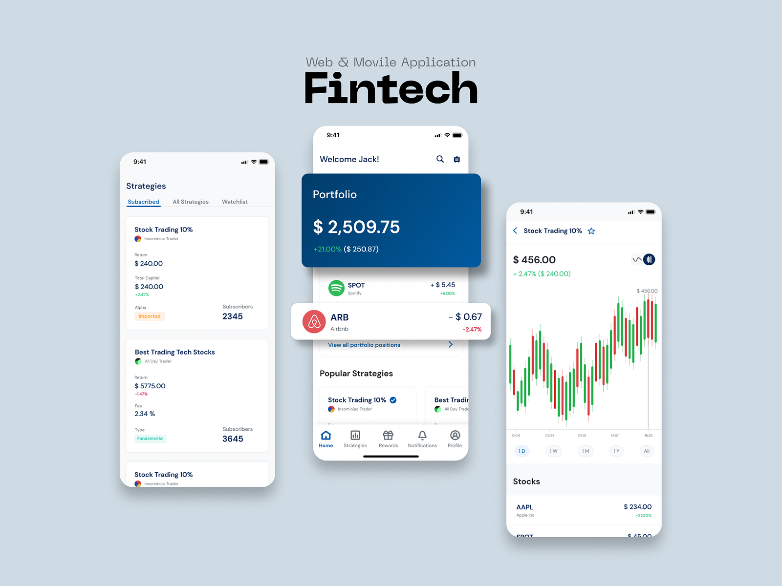 Fintech Web & Mobile App by Phoenux.Design on Dribbble