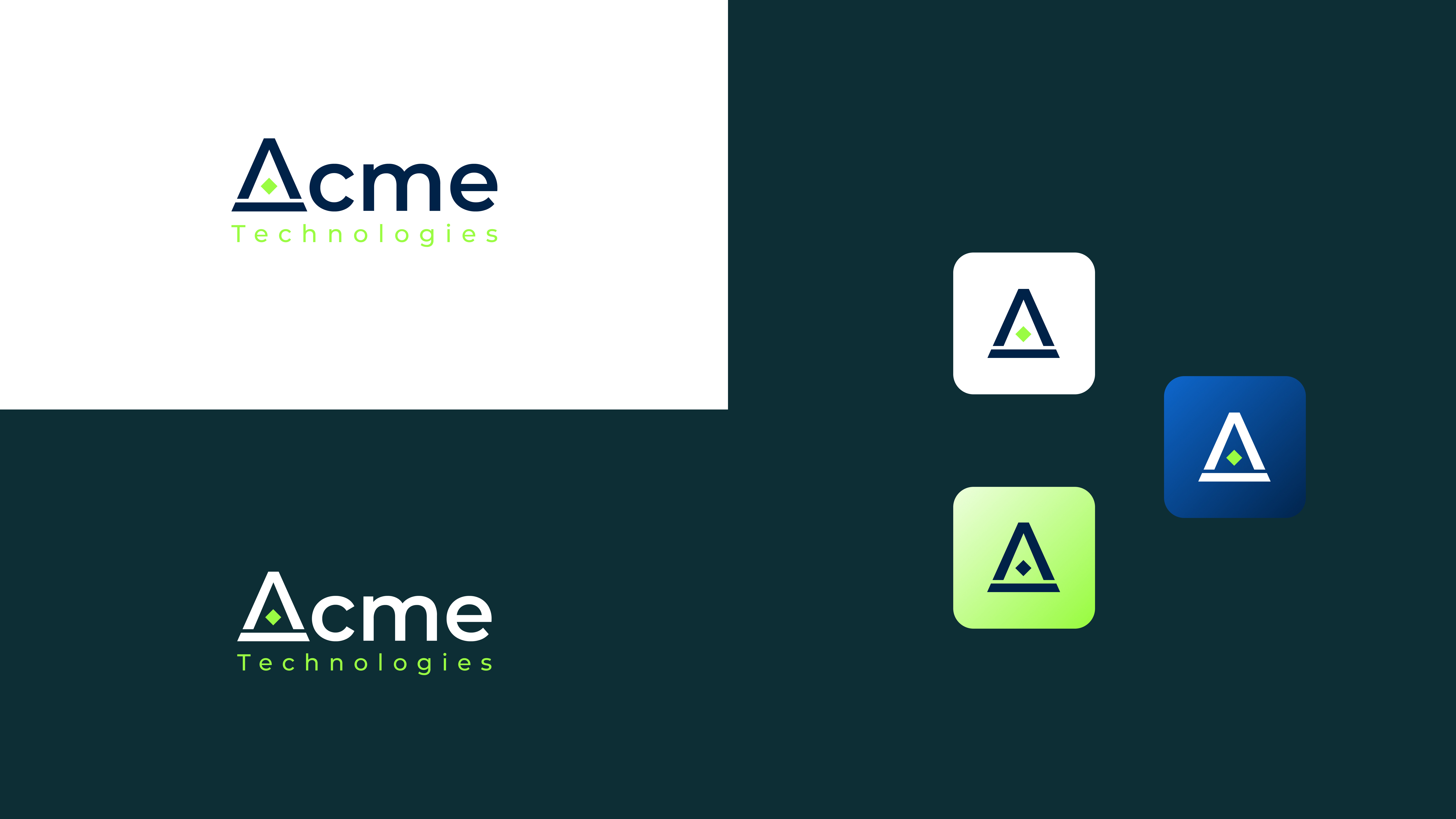 Logo design for a company "Acme Technologies" by KiranKodi on Dribbble