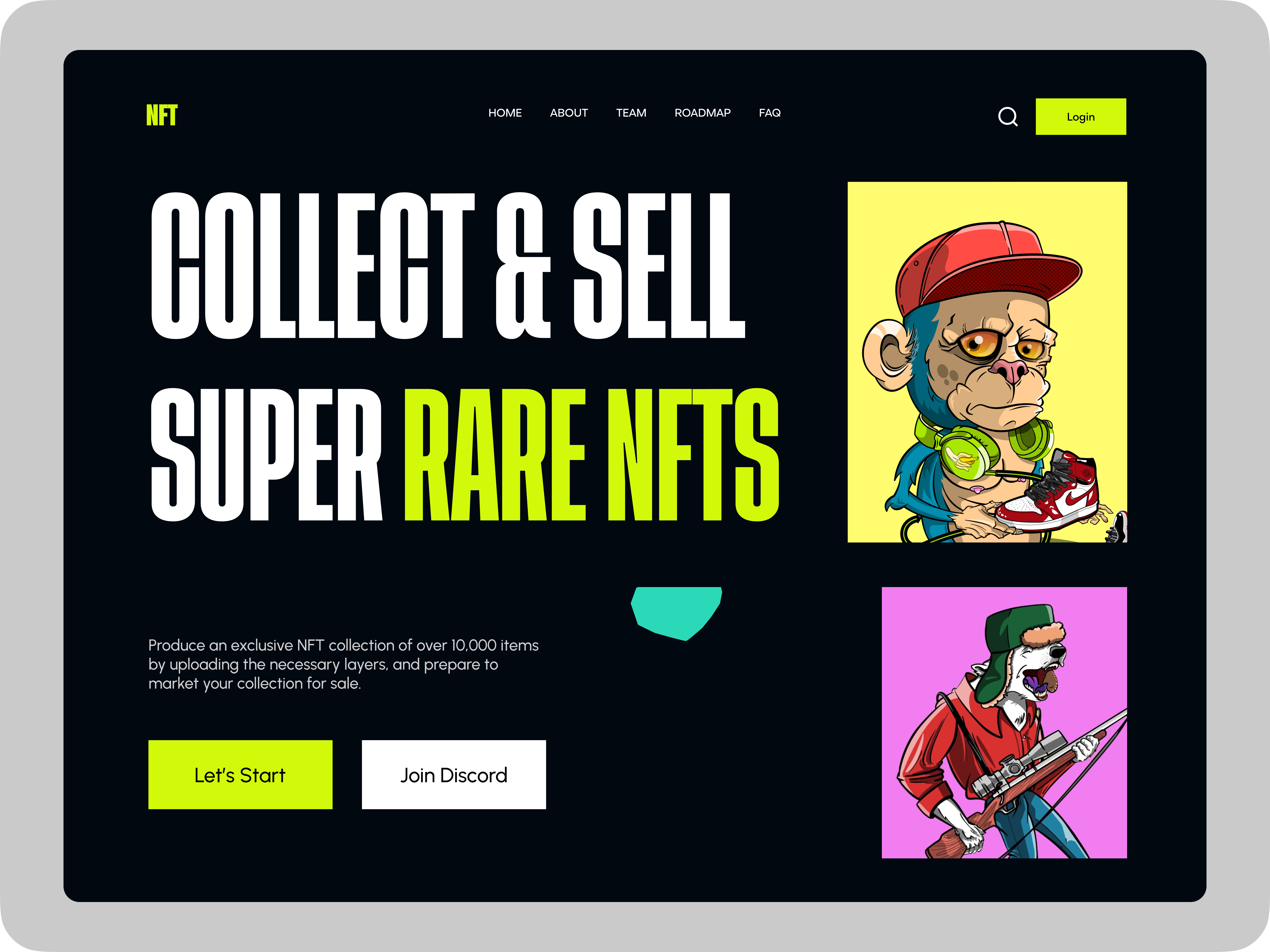 NFT Marketplace Website Design by Sahil Dobariya on Dribbble
