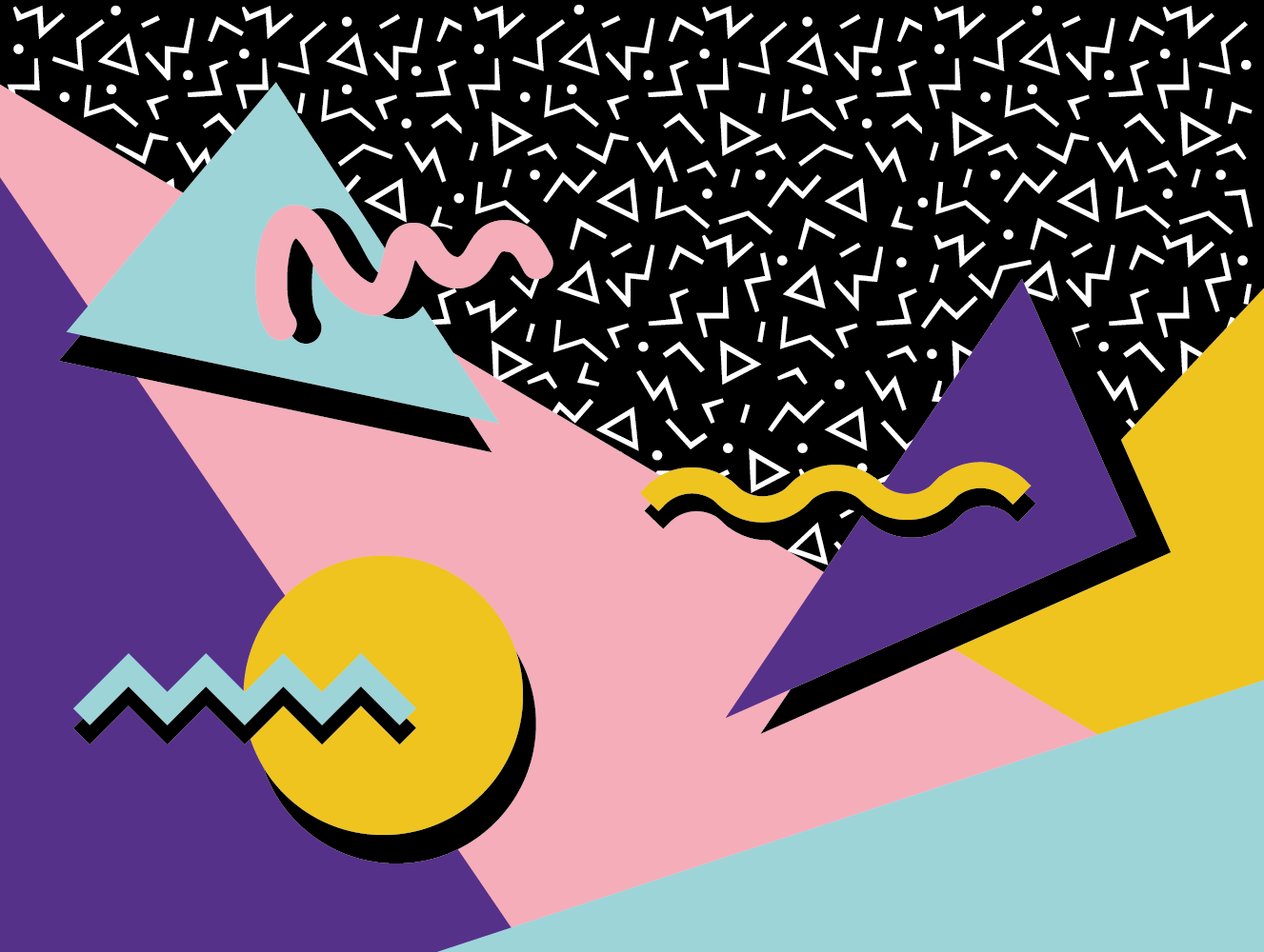 Memphis Pattern 80s Retro by Stephanie Schepel on Dribbble