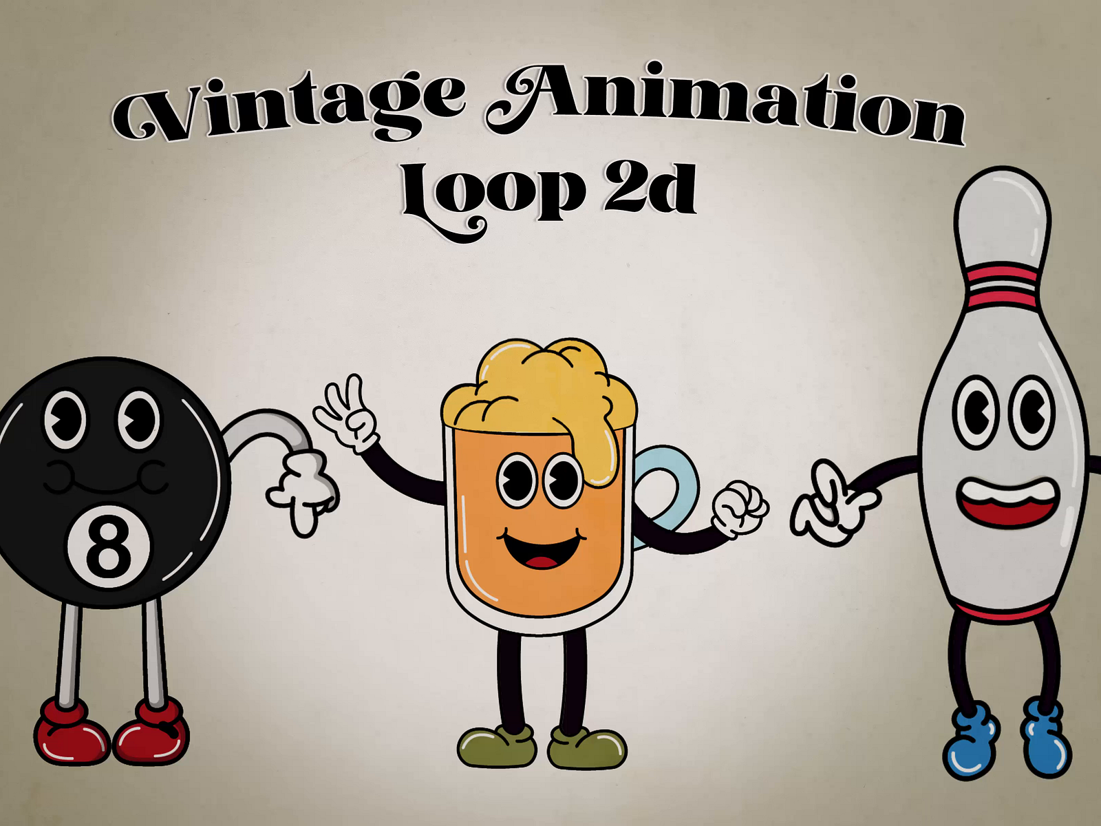 Vintage 2D animation gif loop by venia studio on Dribbble