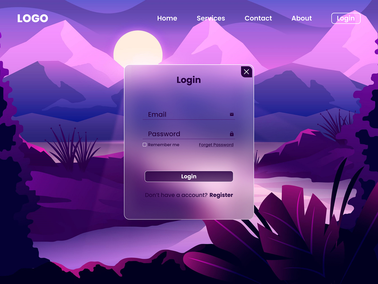 Login Page Design (Figma) by Design By Dixit on Dribbble