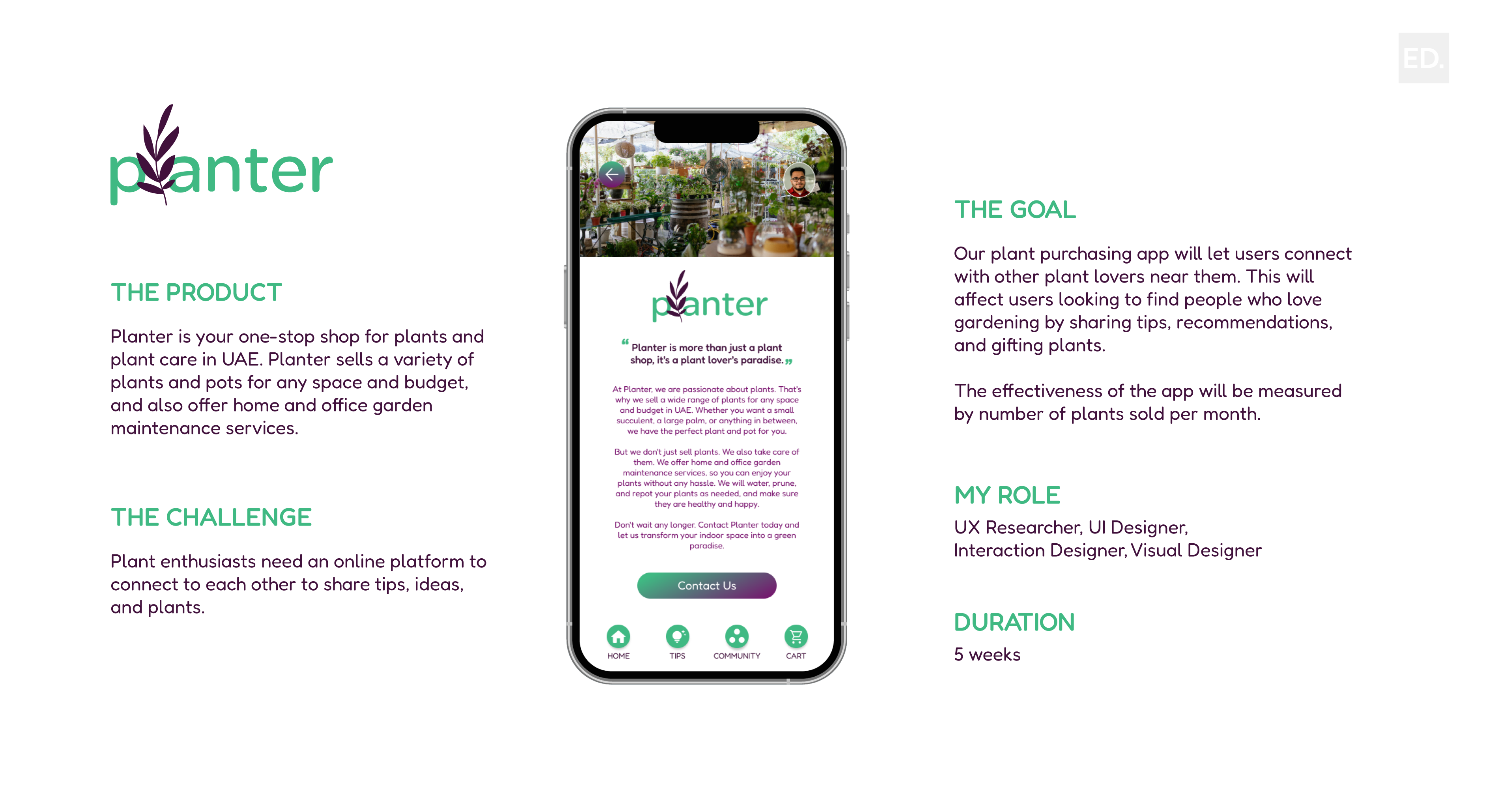 Planter - Case Study by Erum on Dribbble