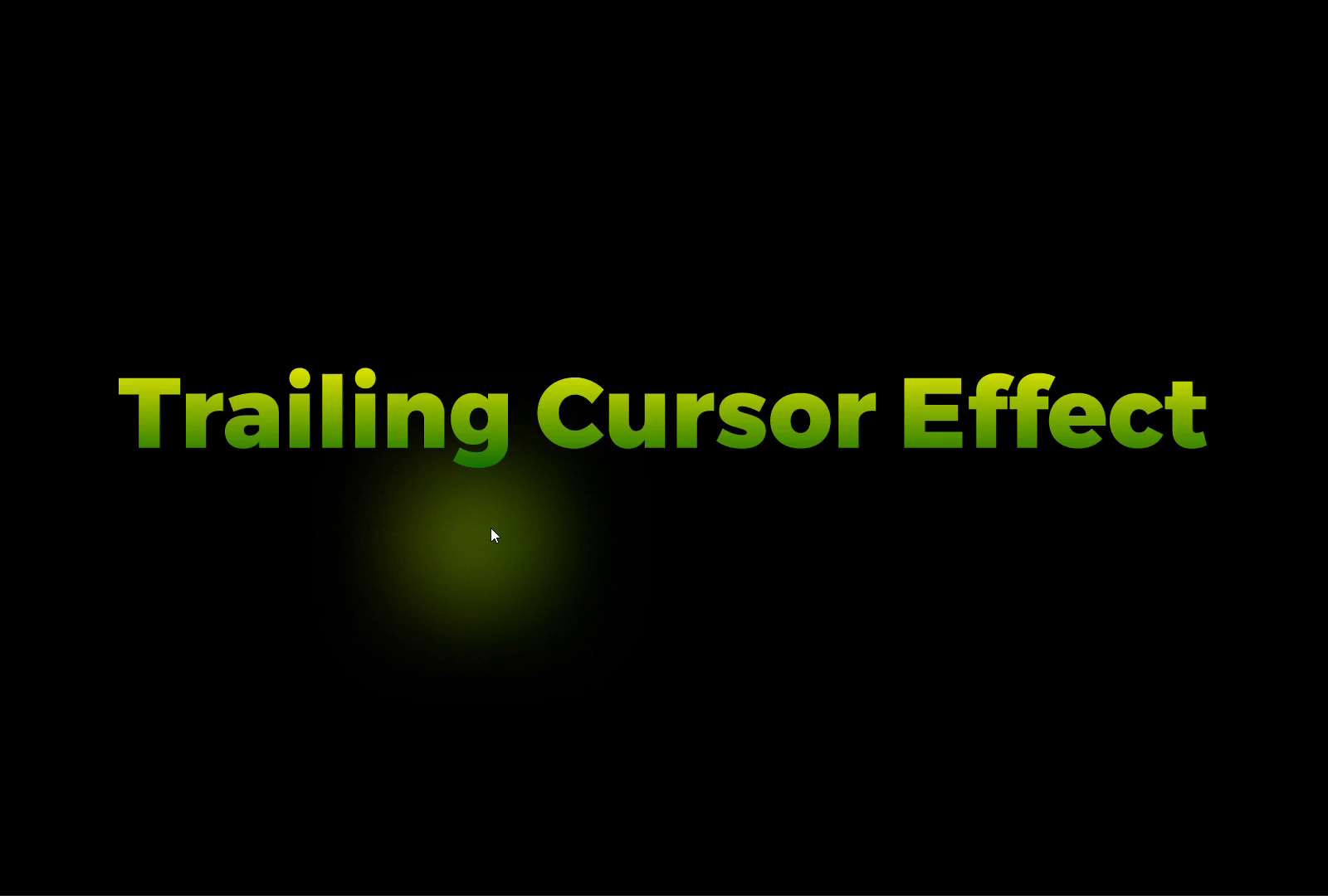 Trailing Cursor Effect by Arvind V on Dribbble