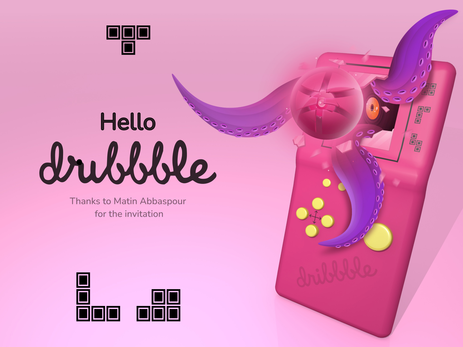 Hello Dribble by Mohammad khosravi on Dribbble