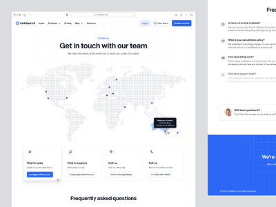 Contact us page — Untitled UI by Jordan Hughes® on Dribbble
