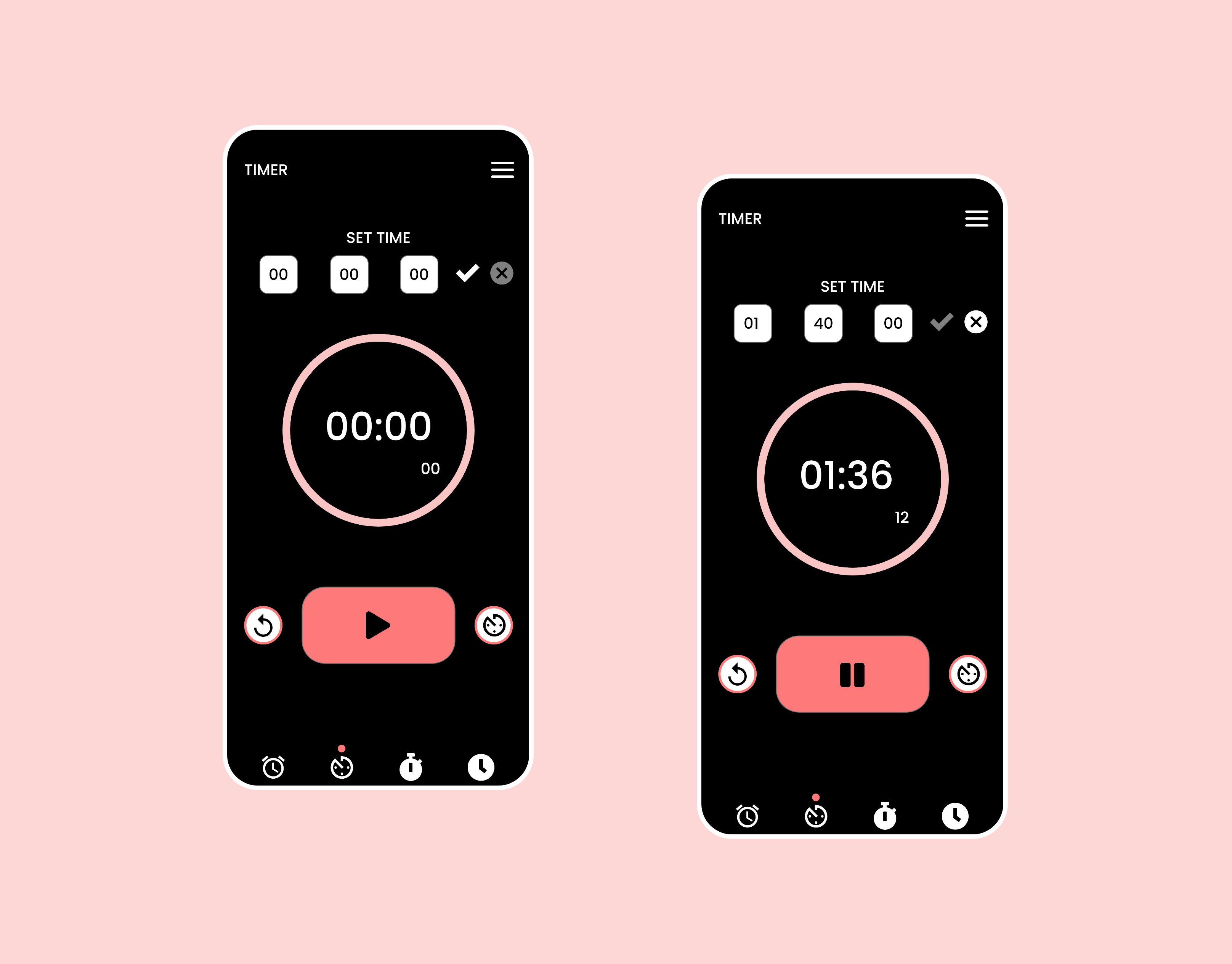 STOPWATCH/TIMER UI DESIGN by Mahendar V on Dribbble