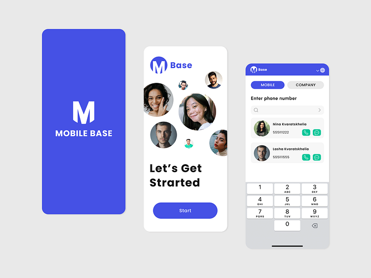 Mobile and Company base service by Nina Kvaratskhelia on Dribbble