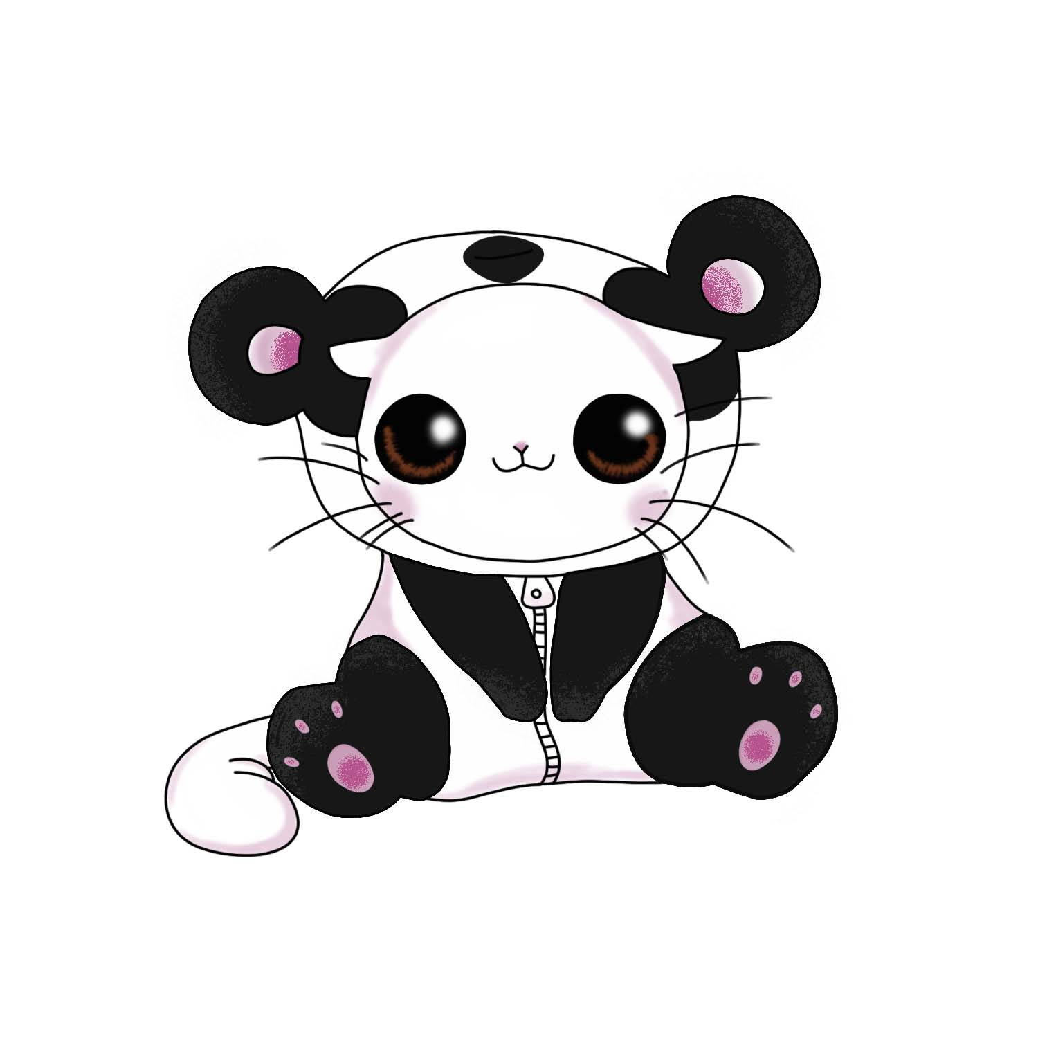 Cat panda by Daria_Pictures on Dribbble