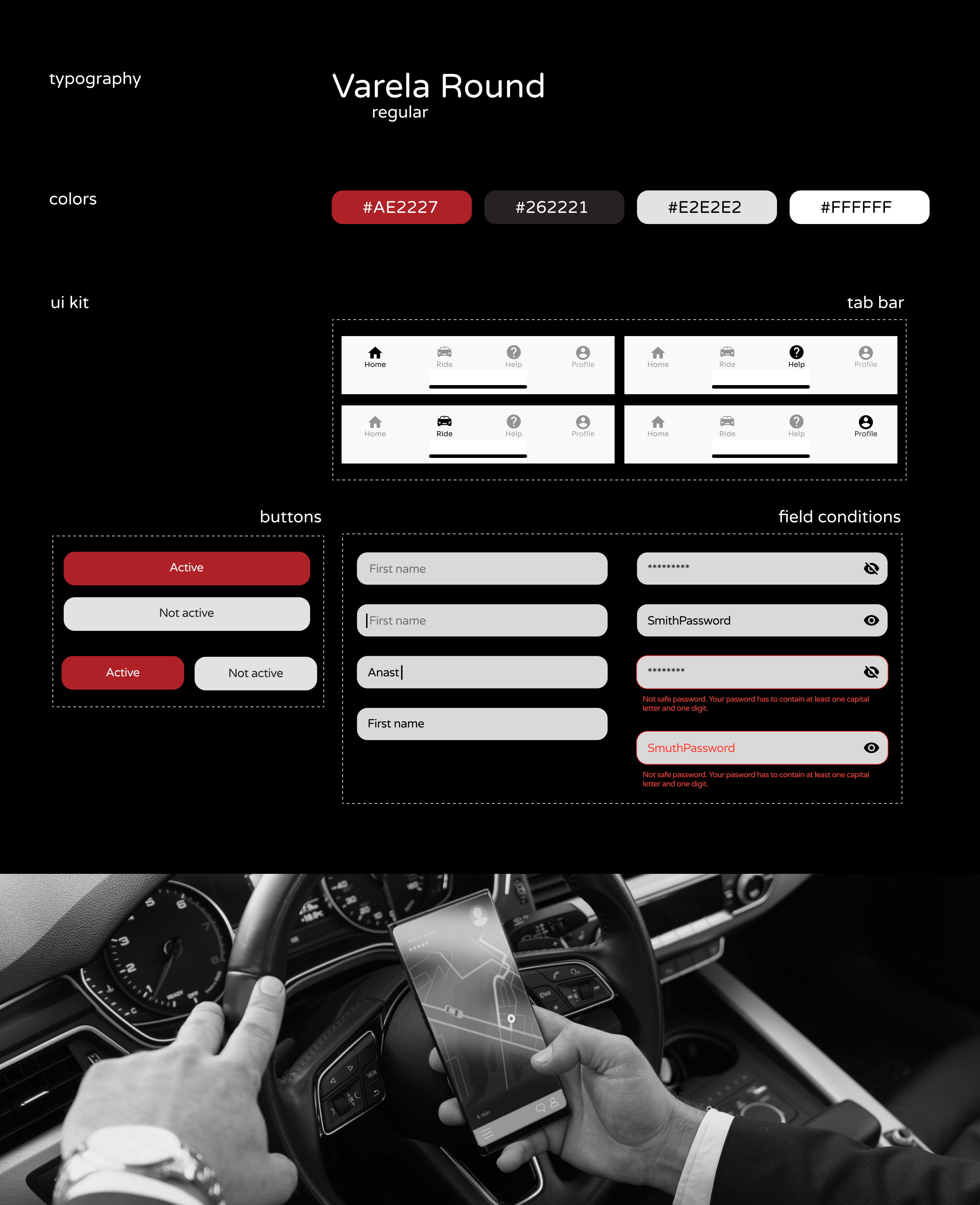Taxi app ux/ui design by Nataly on Dribbble