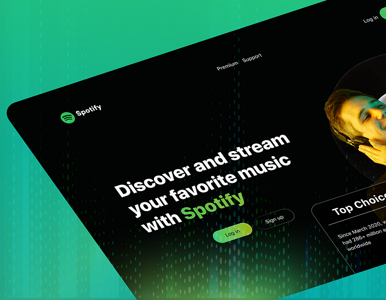 Spotify landing page | Web Design by Le Cong Thanh on Dribbble