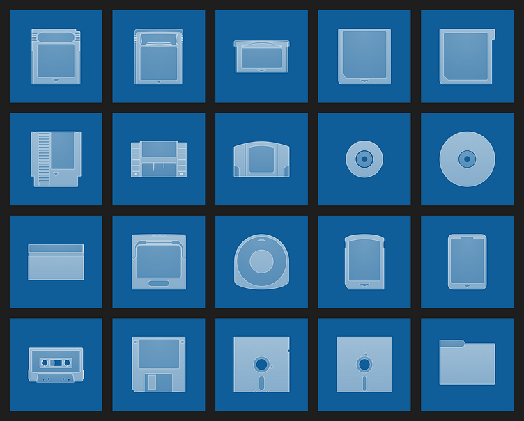 Retro Console Icons by Andrew on Dribbble