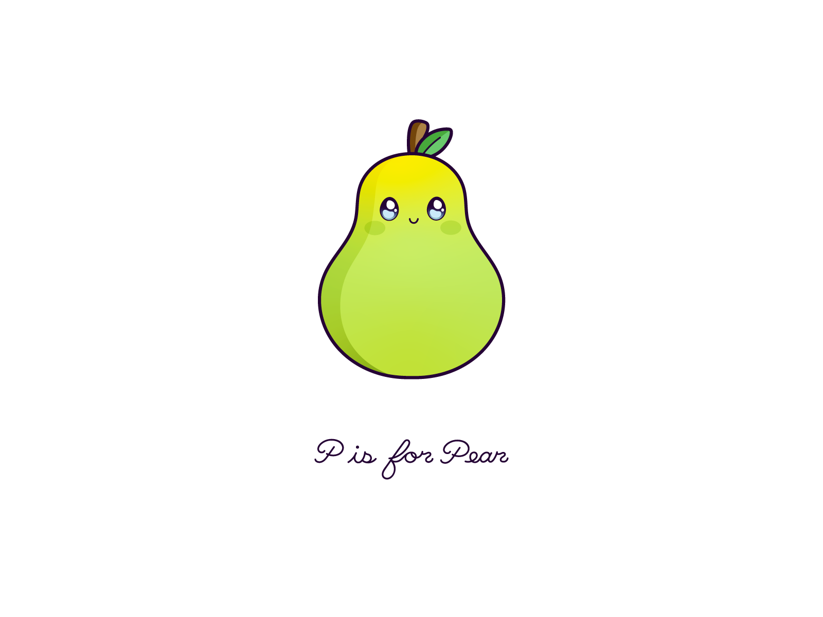 Day 132-365 P is for Pear by Cherryink on Dribbble Day 132-365 P is for Pear by Cherryink on Dribbble