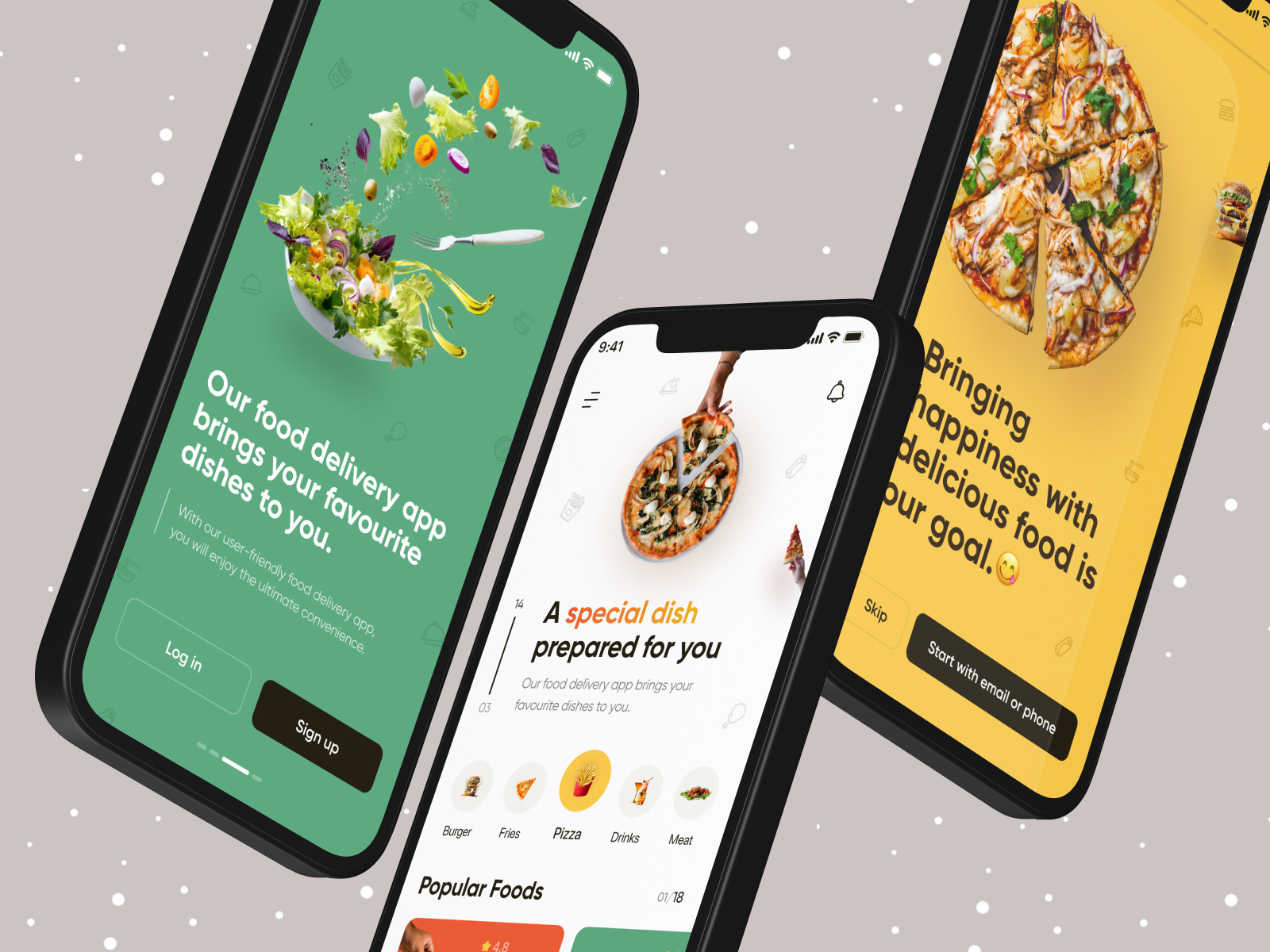 Food Delivery App UI by Ofspace UX/UI on Dribbble