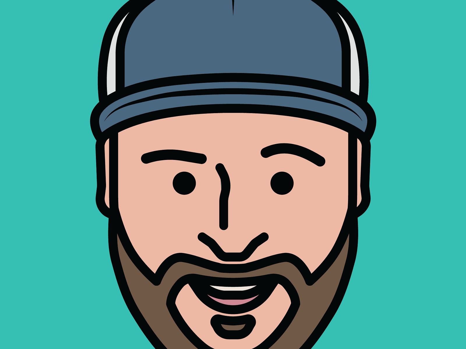 Self Portrait Illustration By Andrew On Dribbble