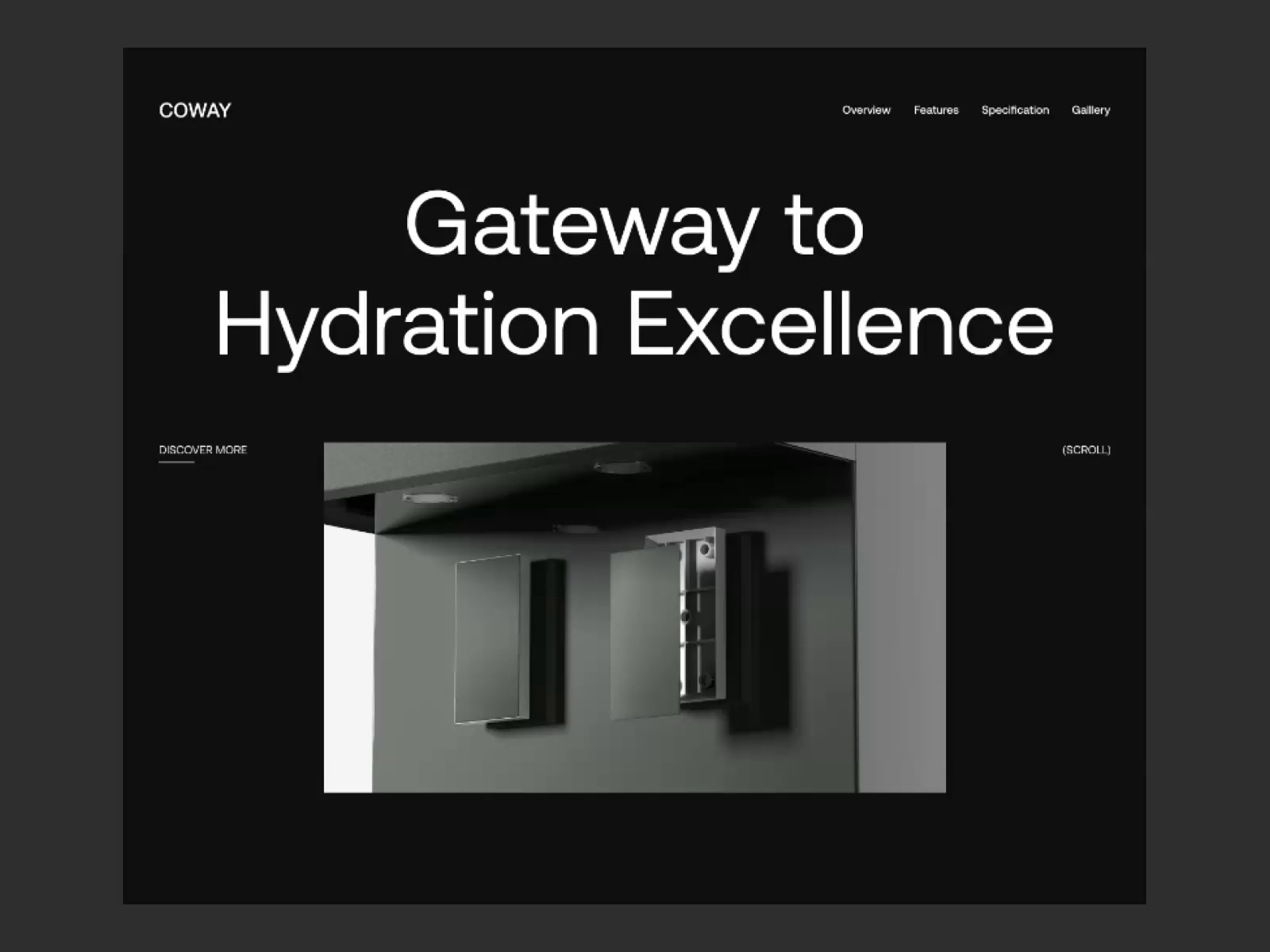 COWAY Water Purifier Presentation Website by The Phong on Dribbble