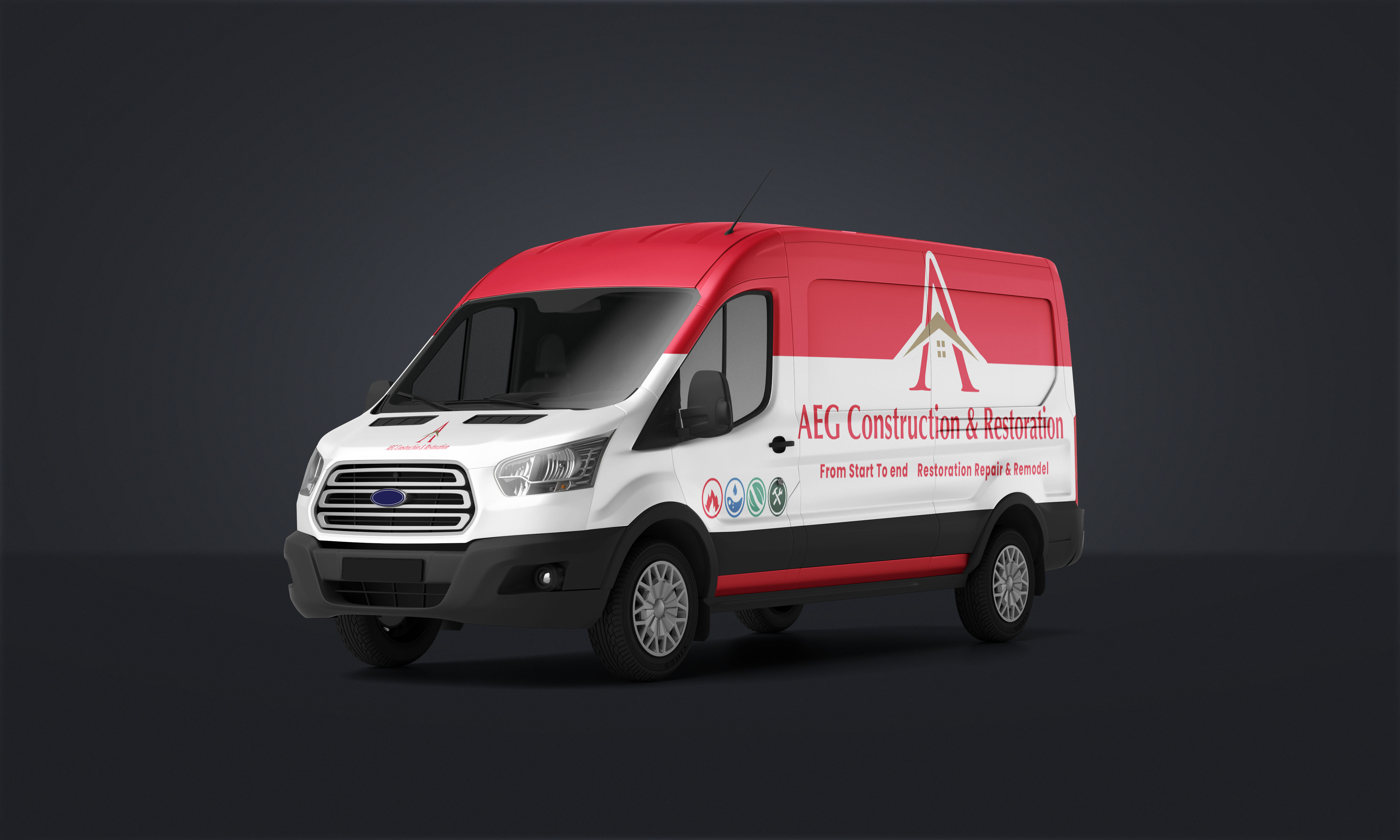AEG Construction Van Wrap Design | Car Wrap Design by Masud Parvej on ...
