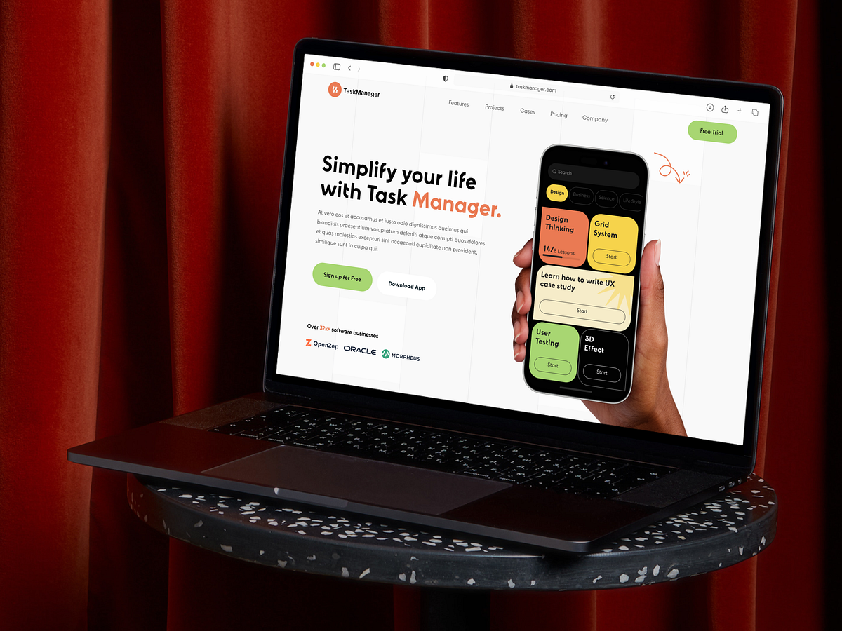 Task Management Website designs, themes, templates and downloadable ...