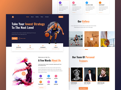 Basketball Sports Landing Page Design by Sumaia Sharmin on Dribbble