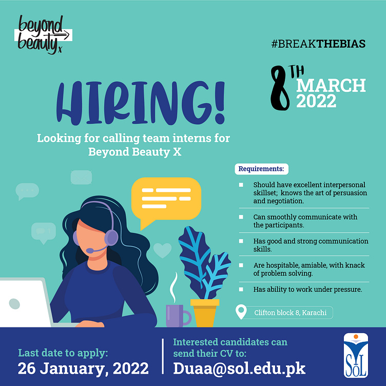 Hiring Social Media Post by Dkstudio.pk on Dribbble