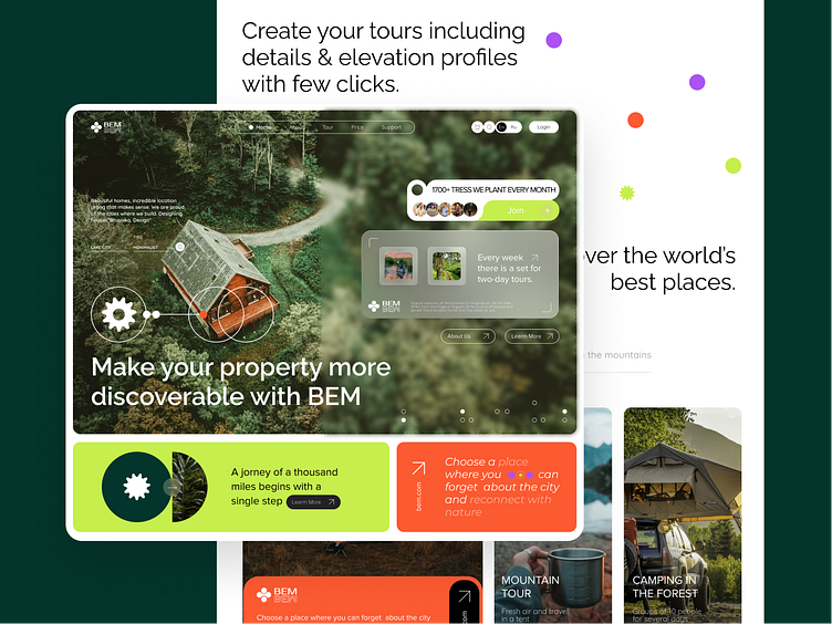 BEM - Property Renting Landing Page by Levi Wilson for QClay on Dribbble