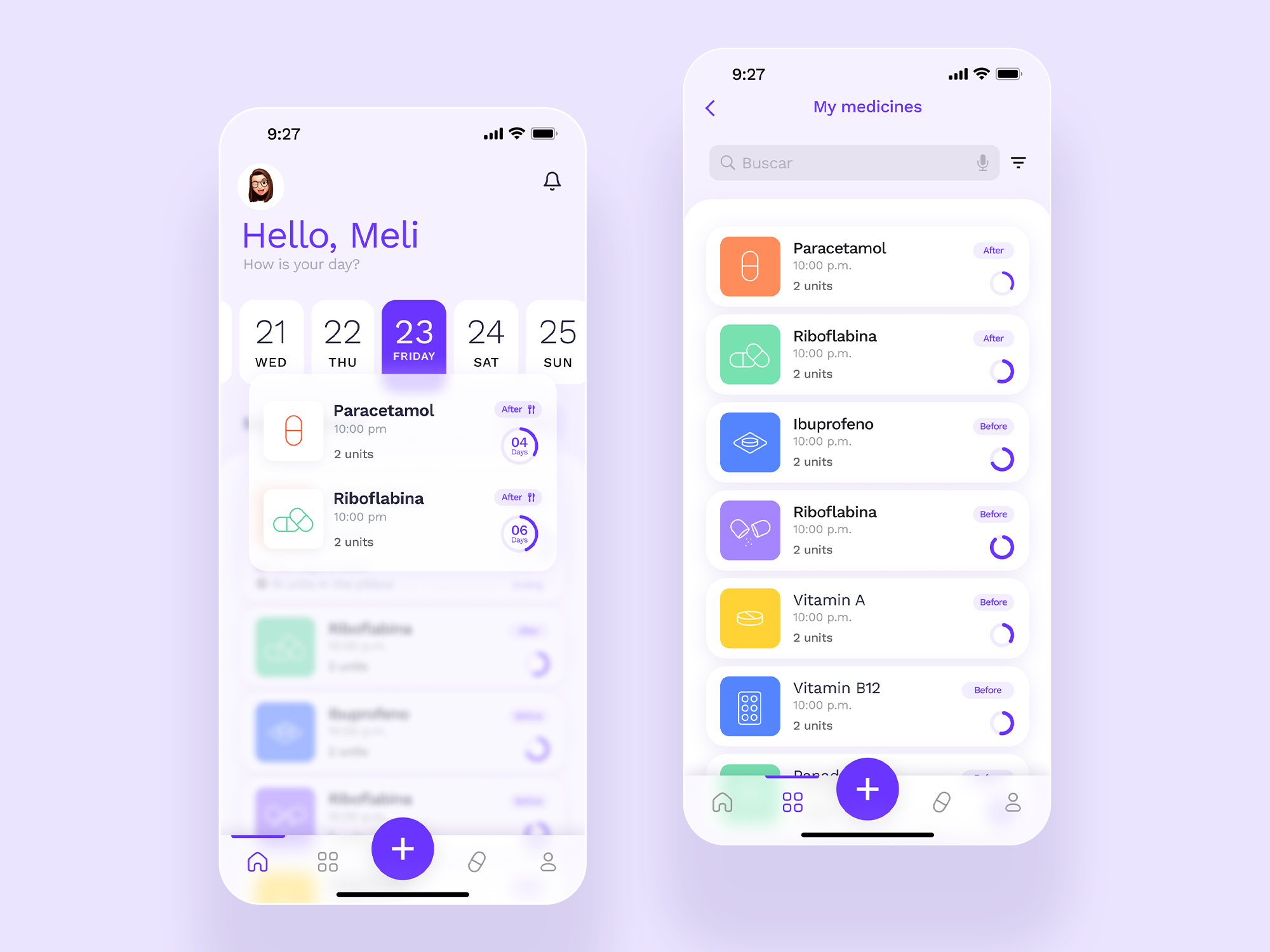 Concept UI PillBox by Angel Meza on Dribbble