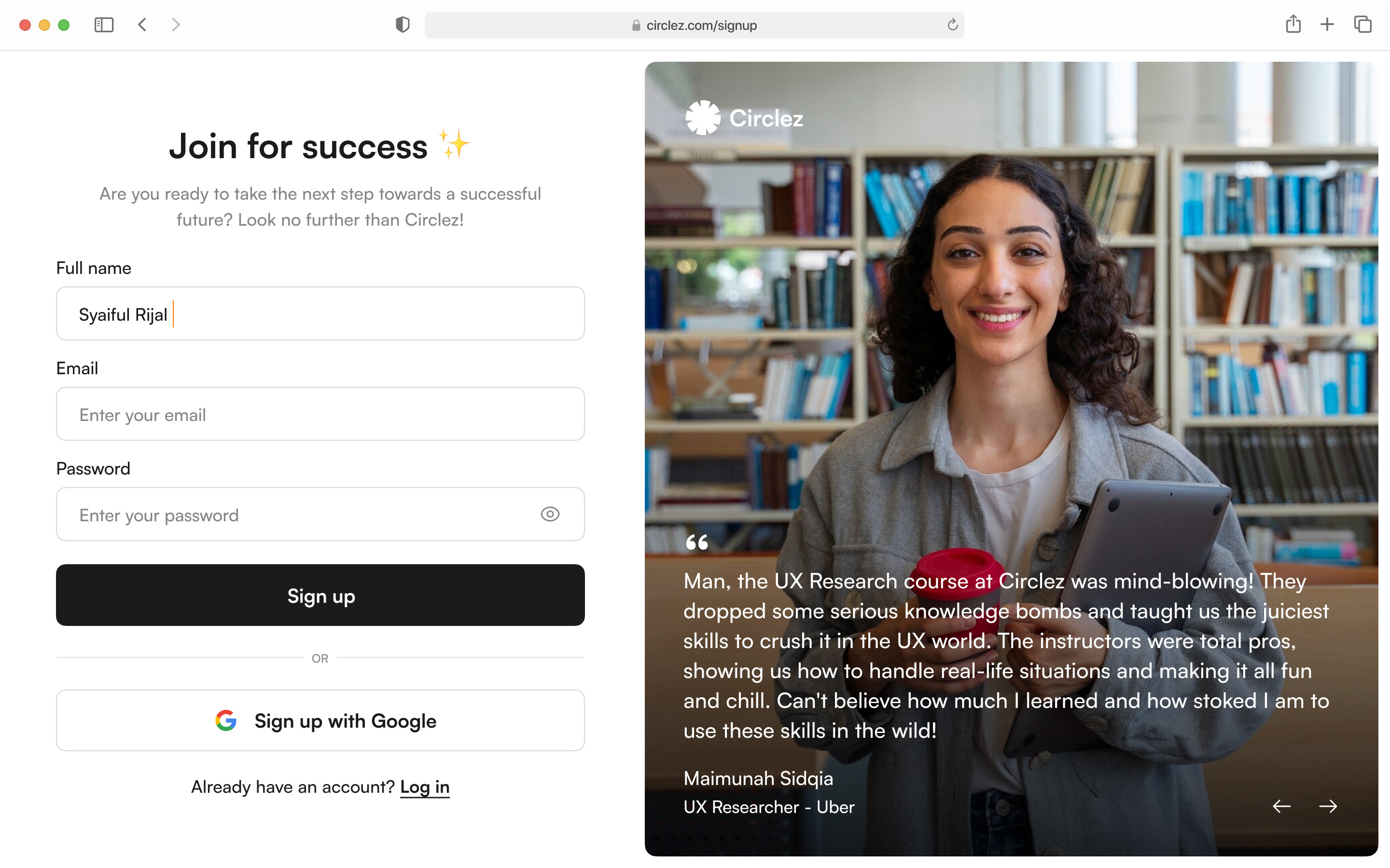 Circlez - Log in and Sign up Page by Rijal for Sogee on Dribbble