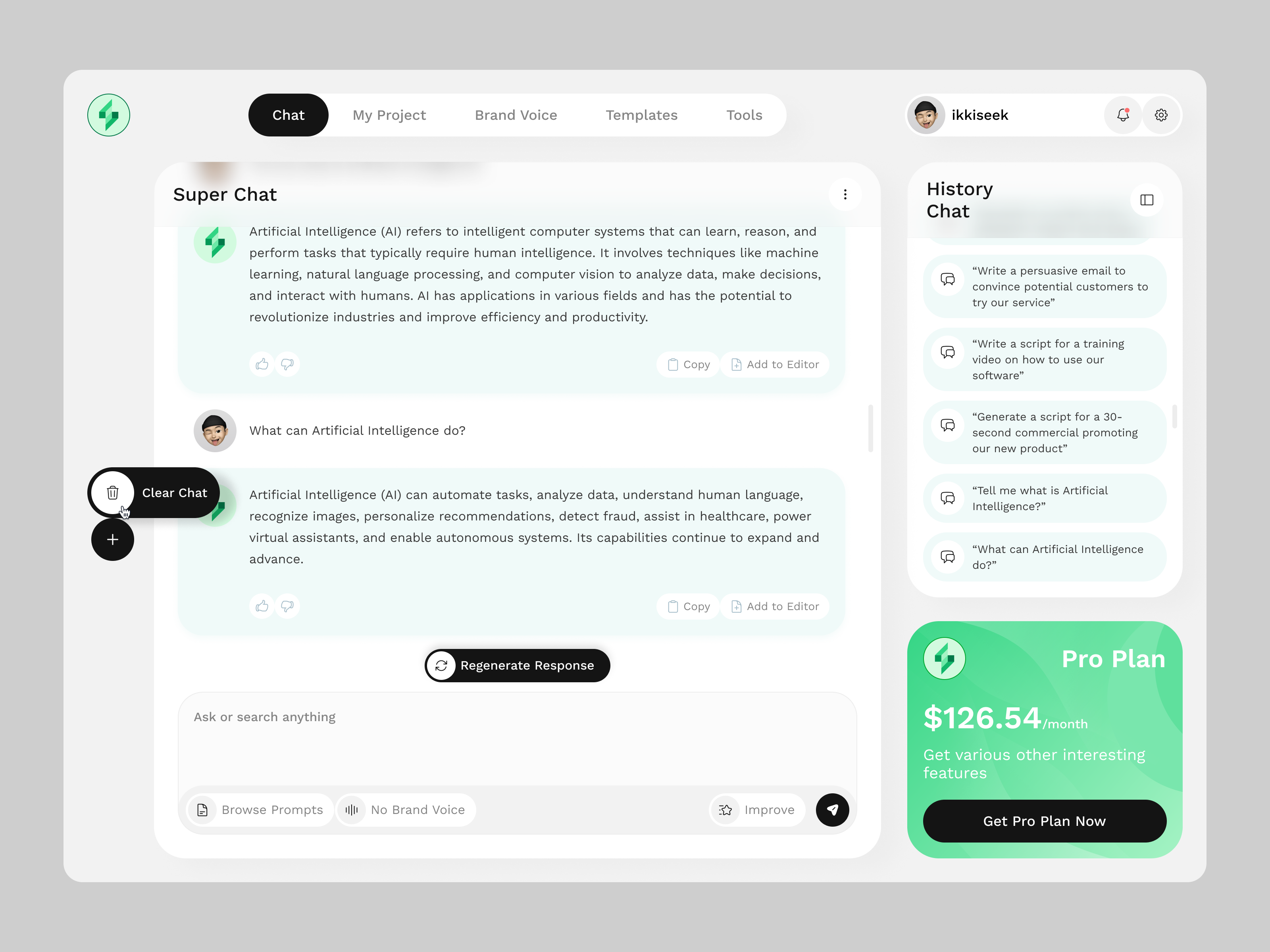 Super - Online AI Chatbot Platform by Rizki 🌱 for Nija Works on Dribbble