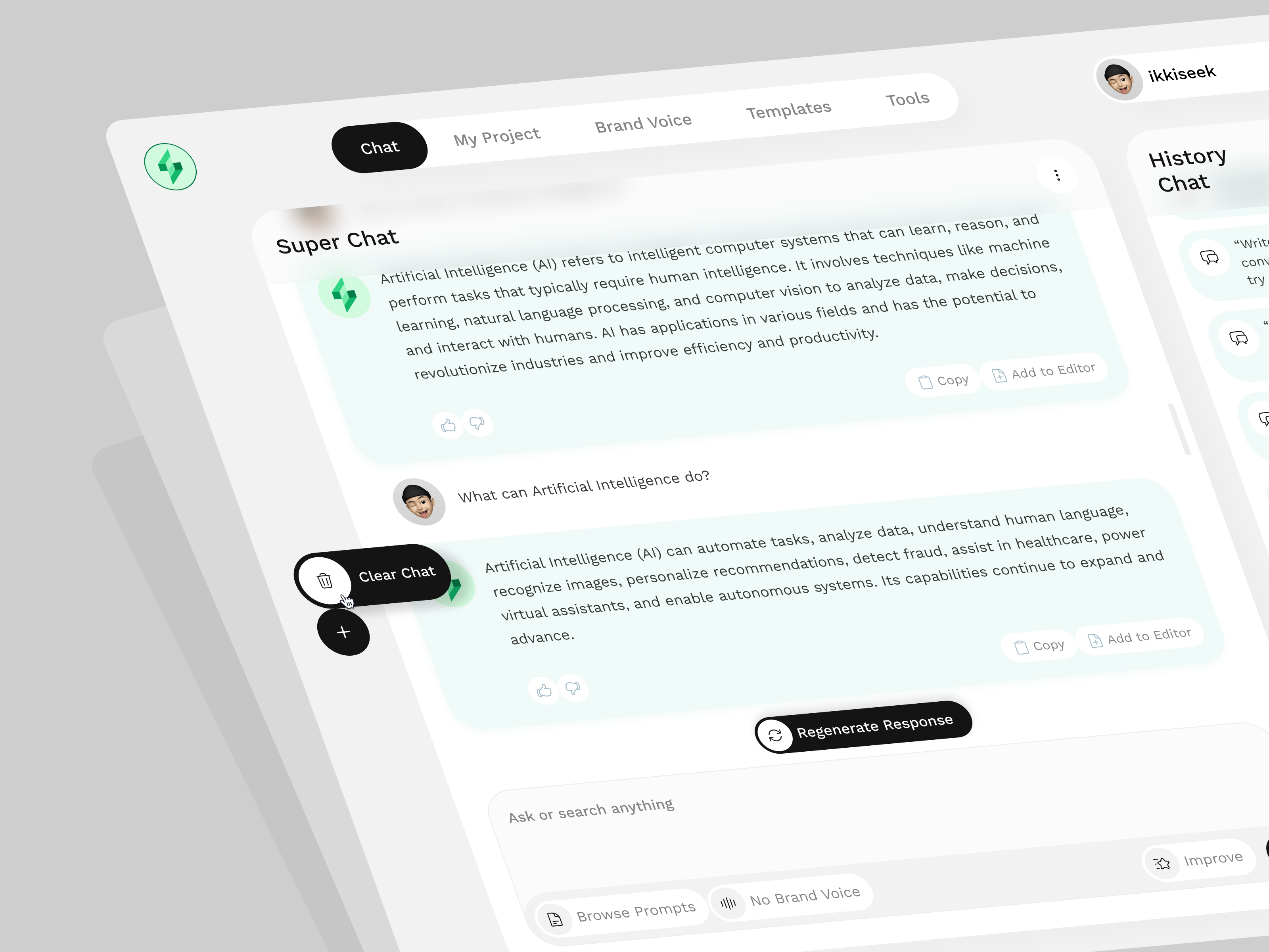Super - Online AI Chatbot Platform by Rizki 🌱 for Nija Works on Dribbble