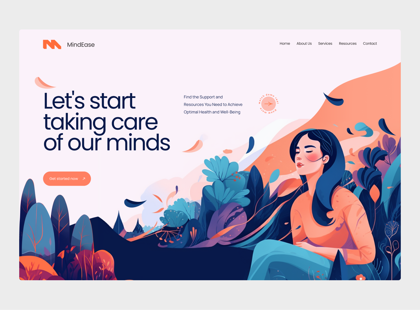MindEase - Website Design by Niyesh Shaji 🏅 on Dribbble