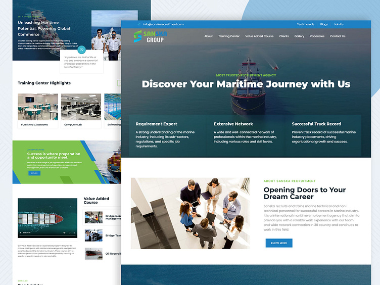 Website Design : landing page : Home page by Navneet Dwivedi on Dribbble
