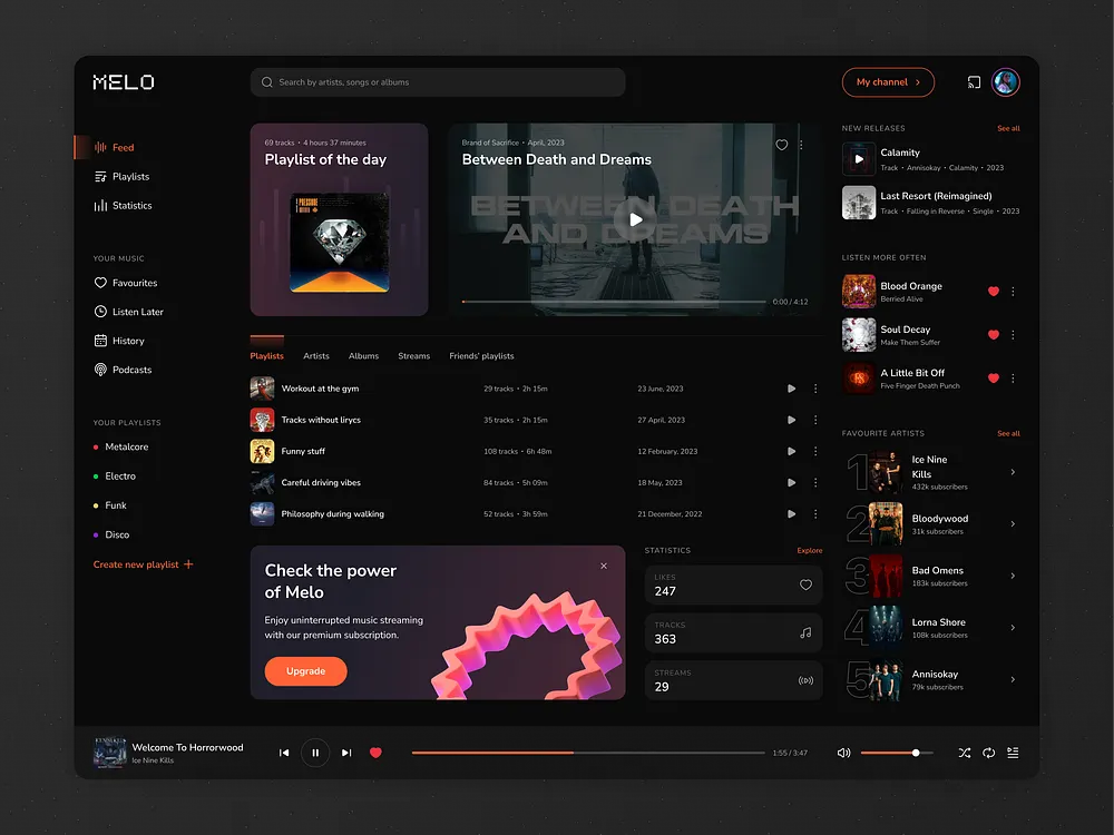 Music Streaming designs, themes, templates and downloadable graphic ...