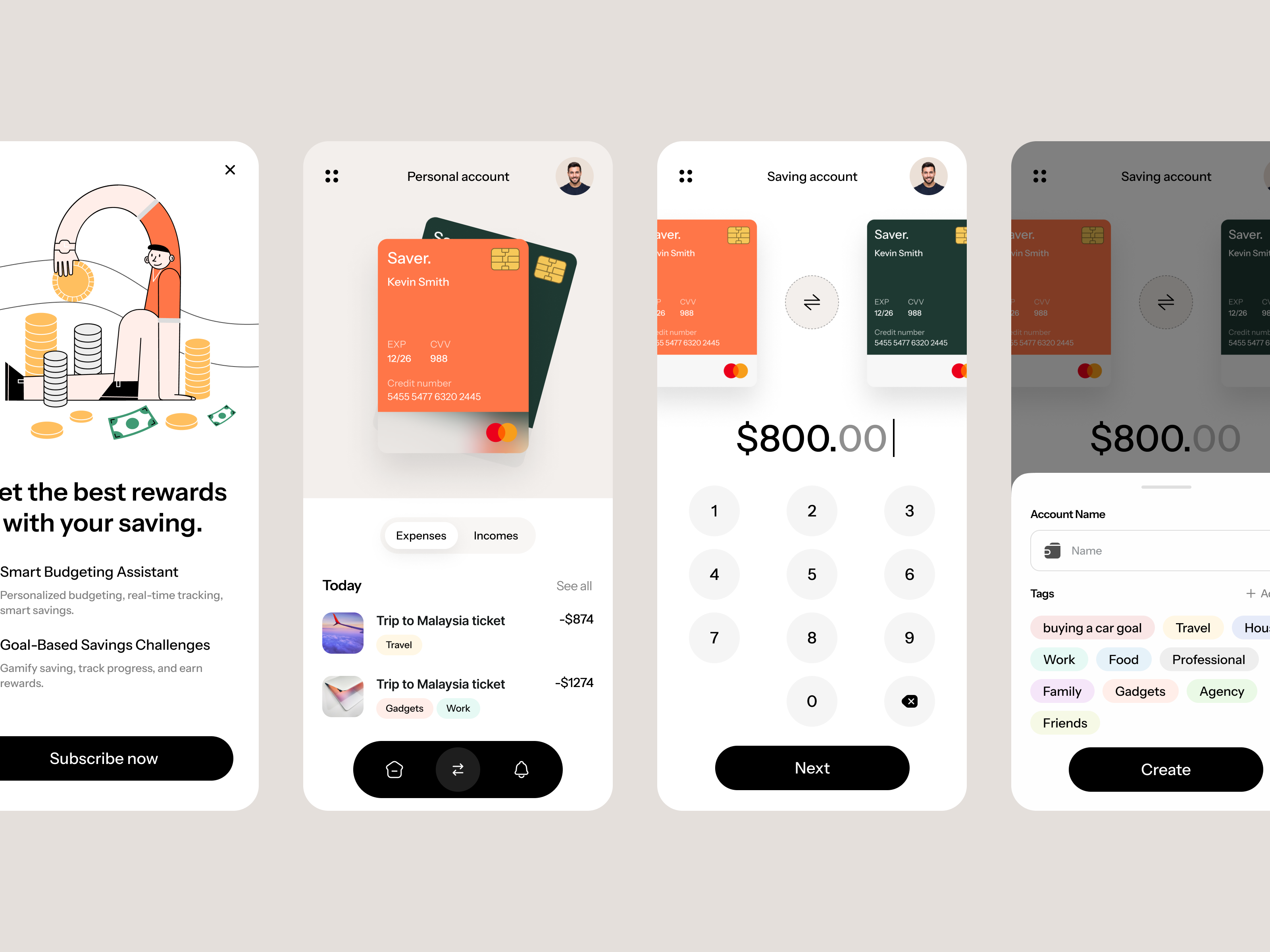 Saving app design by Badi on Dribbble