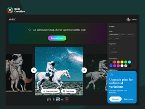 AI Image - Web Design Concept by Capi Product on Dribbble