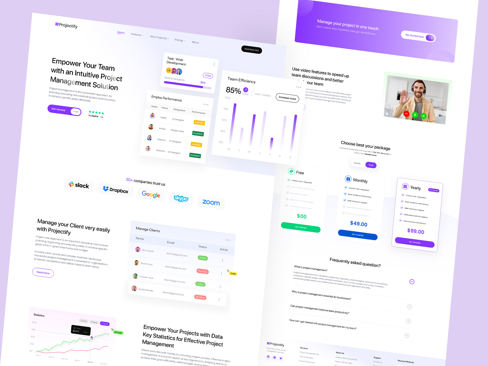 Project Management Website Design by Flamekast UI/UX for Flamekast on ...