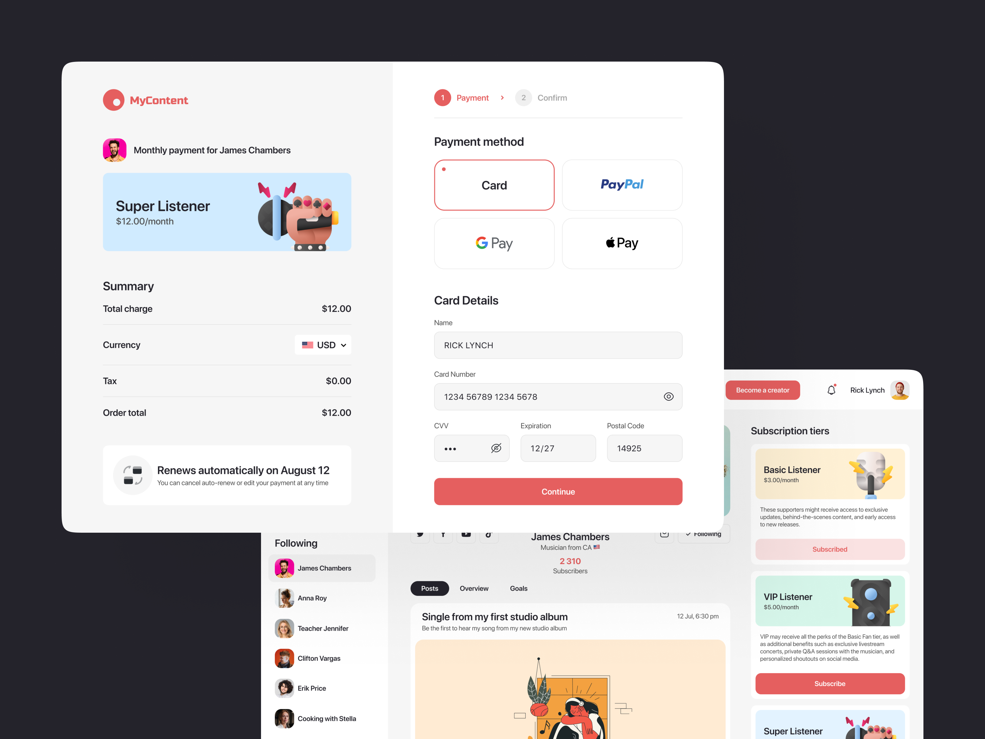 Subscription-based web app by Ronas IT | UI/UX Team on Dribbble