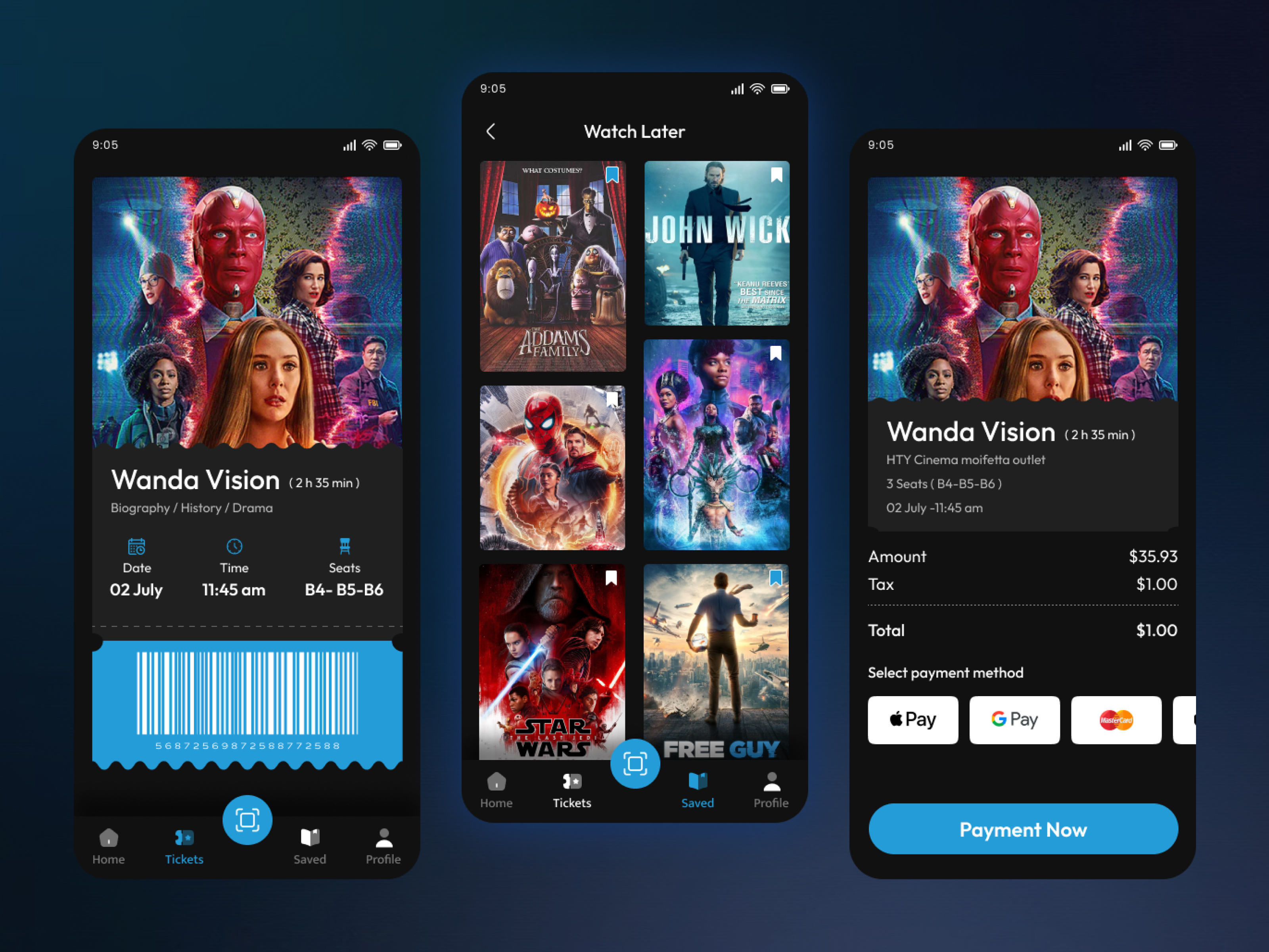Movie Tickets Booking App UI Design by Codeflash Infotech LLP on Dribbble