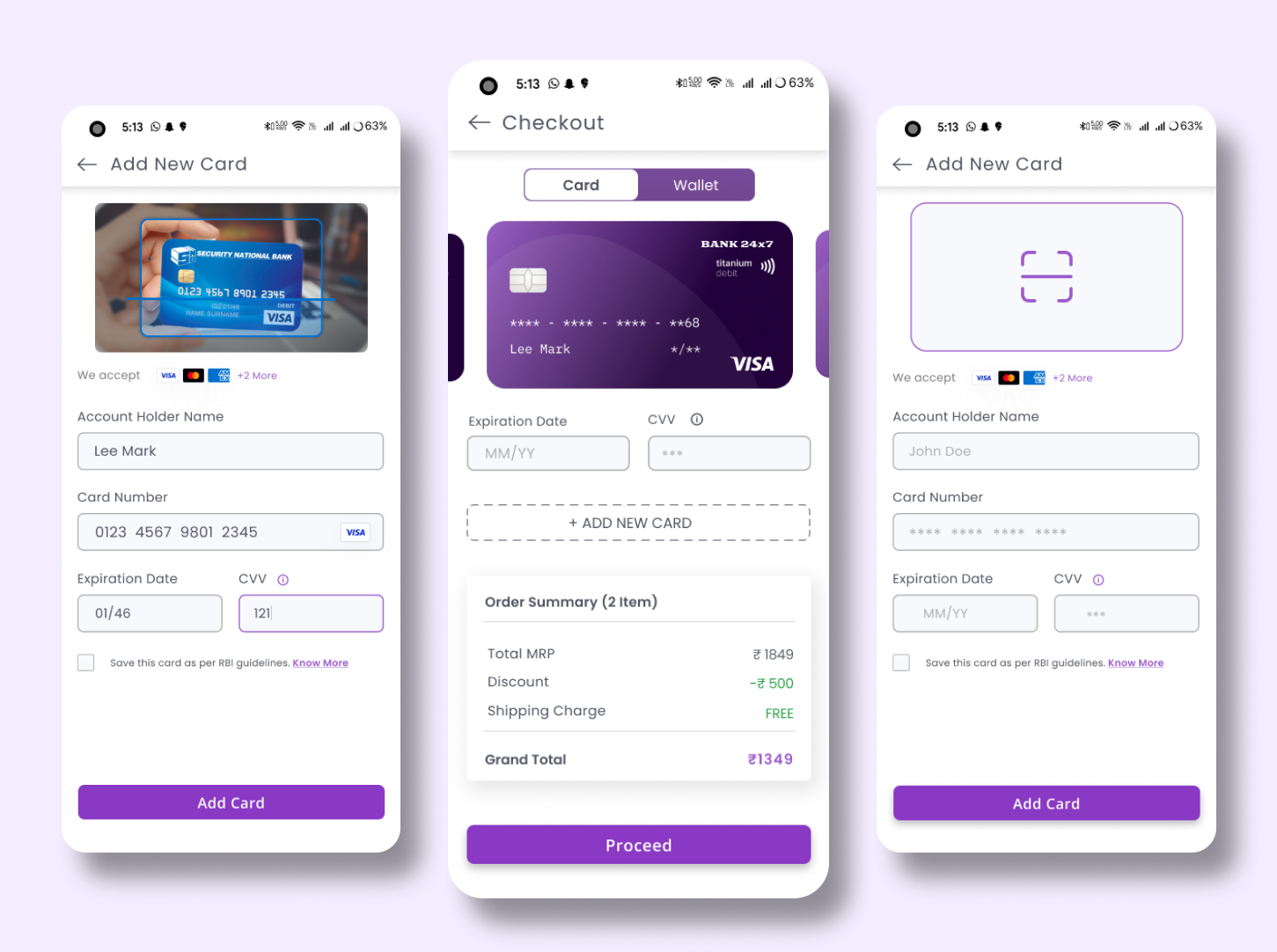 Credit Card Checkout | Daily UI 002 by Namrah Mobin on Dribbble