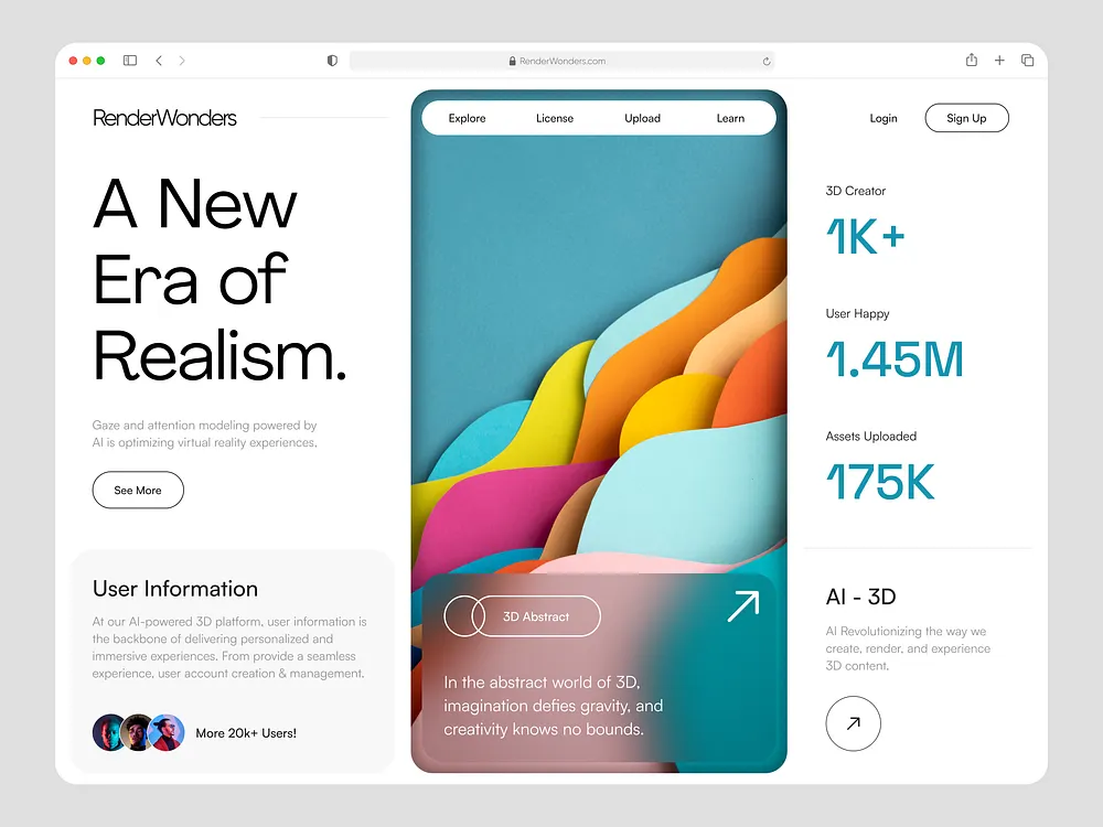 3D Landing Page designs, themes, templates and downloadable graphic ...
