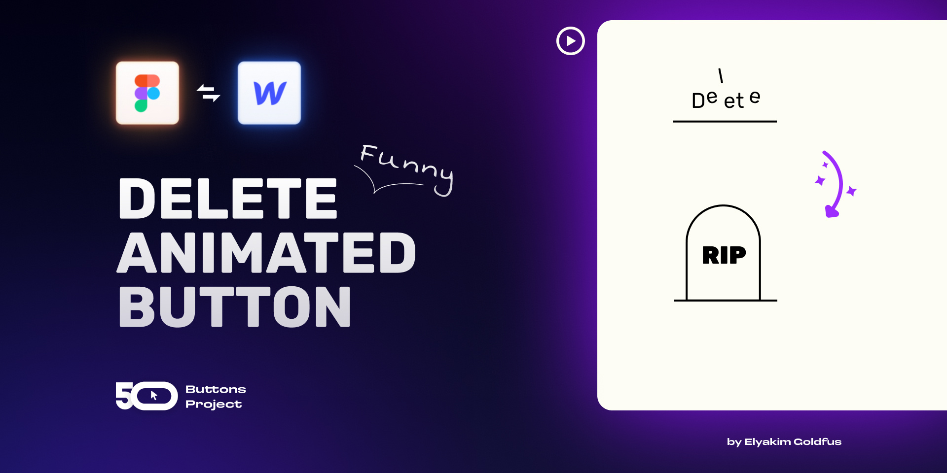 Funny Delete Animated Button (Button 3) by elyakim goldfus on Dribbble